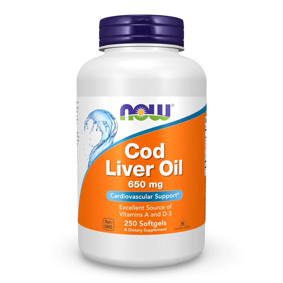 Now Foods Aceite de hígado de bacalao 650 mg, (Cod Liver Oil) excelente ...